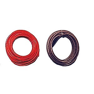10 Ft - 8 Gauge Power Wire Red GA Guage Ground AWG 5 Feet Red 5 Feet Black