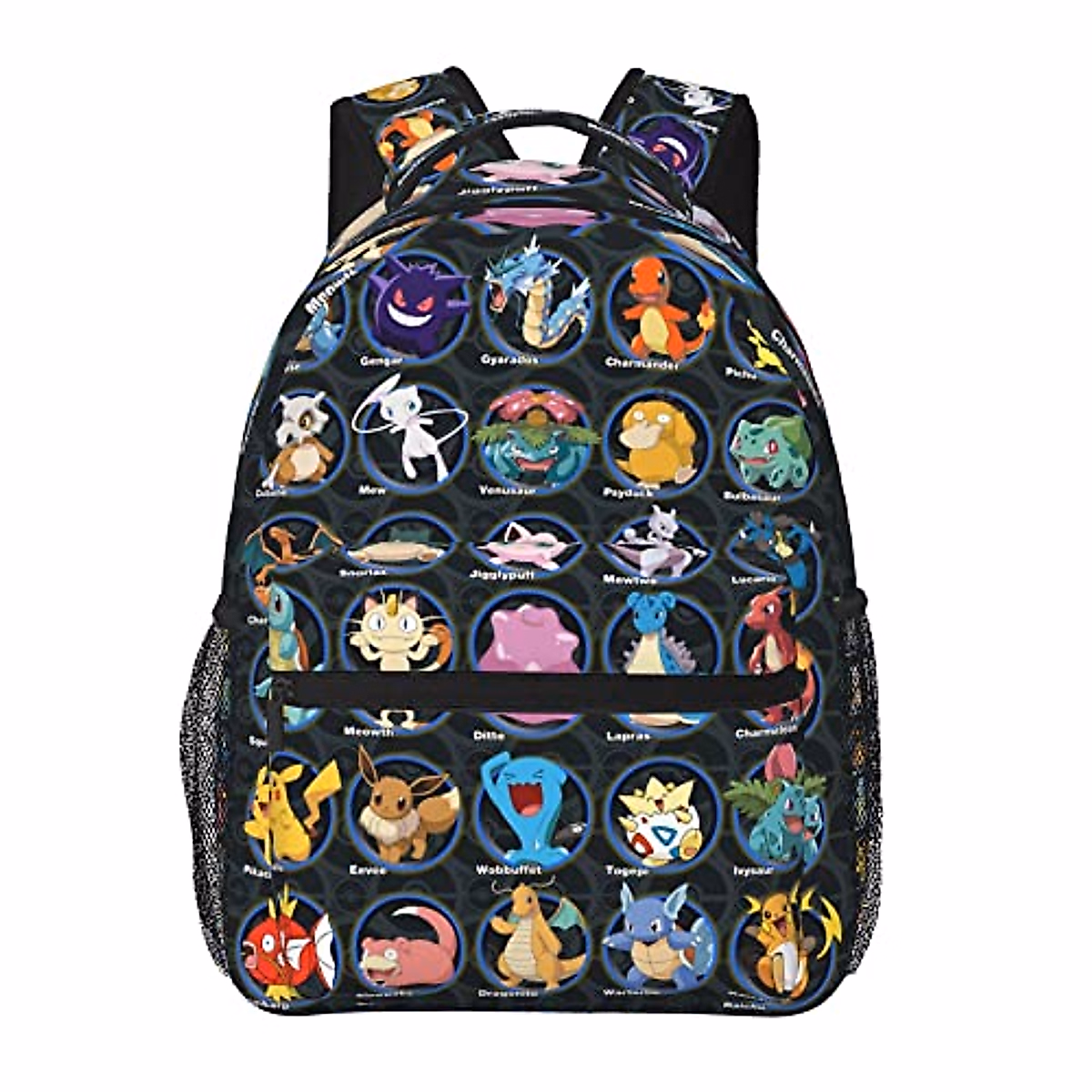 TopJianyu Anime Backpacks For Boys Teen Cartoon Backpacks Black Bookbag Lightweight Cute Daybag Travel Bag…
