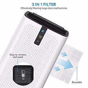 JHS A018-12KR/A 12,000 BTU Portable Air Conditioner 3-in-1 Floor AC Unit with 3 Fan Speeds, Remote Control and Digital LED Display, Cover up to 400 Sq. Ft, White