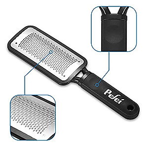 Colossal Pedicure Rasp Foot File, Professional Foot Care Pedicure Stainless Steel File to Removes Hard Skin, Can Be Used On Both Dry and Wet Feet