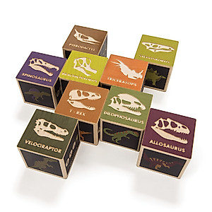 Uncle Goose Dinosaur Blocks - Made in The USA