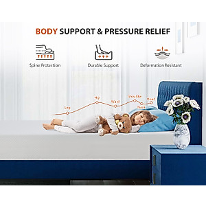 MKDLUFEI 12 Inch Gel Twin Mattress Medium Firm Memory Foam Mattress CertiPUR-US Certified Twin Bed Mattress for Cool Sleep & Pressure Relief Twin Size Mattresses in a Box