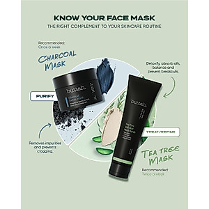 Buttah Skin by Dorion Renaud Tea Tree & Aloe Exfoliating Scrub 3oz - Multi-Tasking Cleanser - Tea Tree Oil & Kaolin Clay Treatment - Naturally Based Skin Care for Men & Women - Black-Owned Skincare