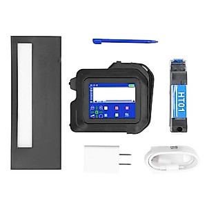 Portable Inkjet Printer Gun, Mini Handheld Printer with HD LED Touch Screen, Bluetooth Connect for Production, Retail, Packaging (US Plug AC110‑240V)