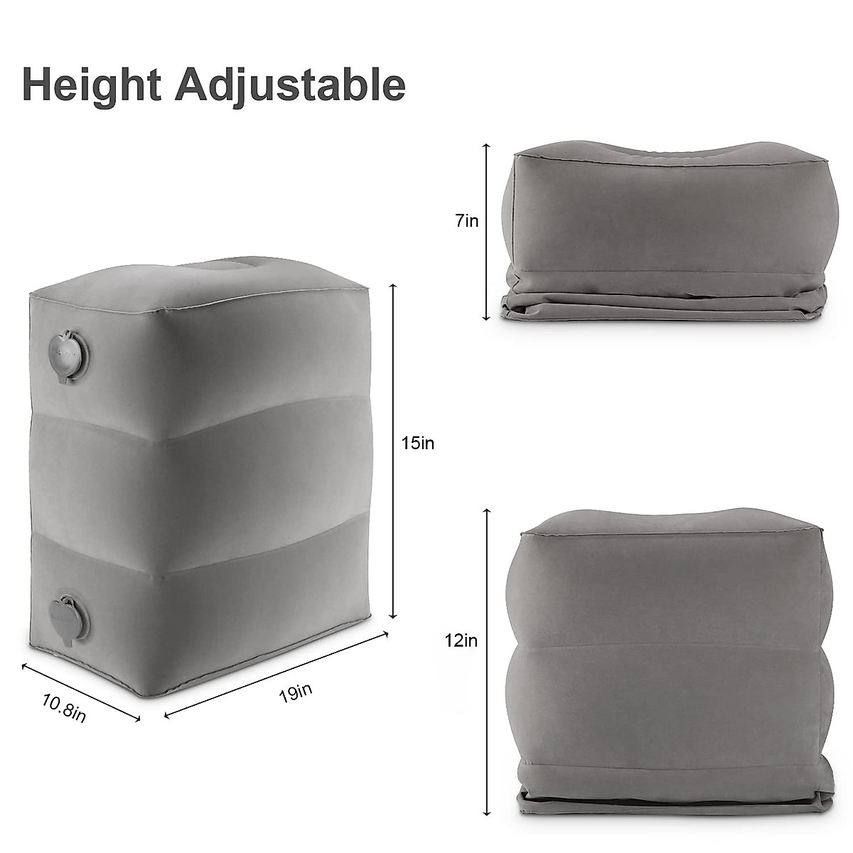 Maliton Inflatable Travel Foot Rest Pillow, Kids Airplane Bed