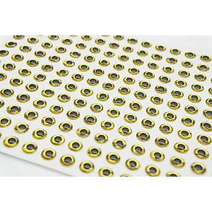 310pcs 6mm Gold 3D Holographic Fishing Lure Eyes 3D Lure Eye 3D Soft Eye 3D Holographic Lure Eye Fly Tying, Jigs, Crafts