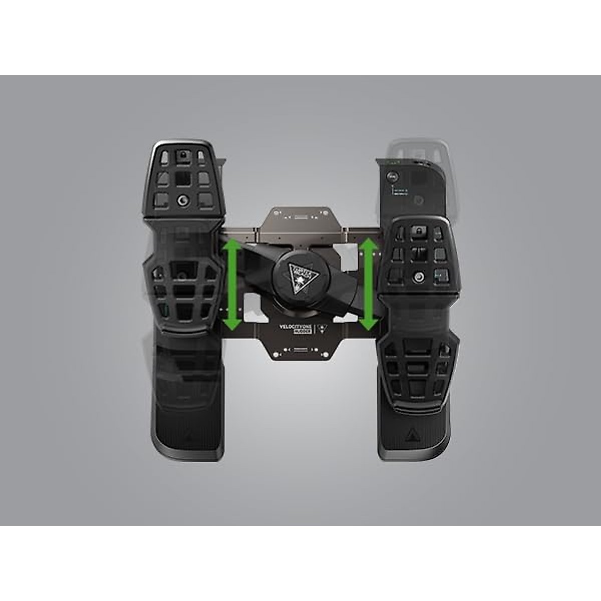 Turtle Beach VelocityOne Universal Rudder Pedals for Windows 10 & 11 PCs, Xbox Series X, Xbox Series S, and Xbox One Featuring Smooth Rudder Axis, Adjustable Brakes and Pedal Width – Black