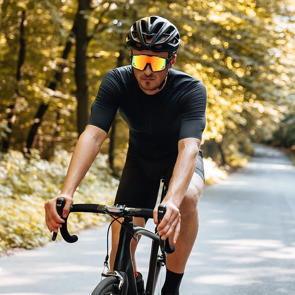 FEISEDY Sports Sunglasses Wraparound 80s Visor Men Women Outdoor Shield Baseball Sunglasses B4125