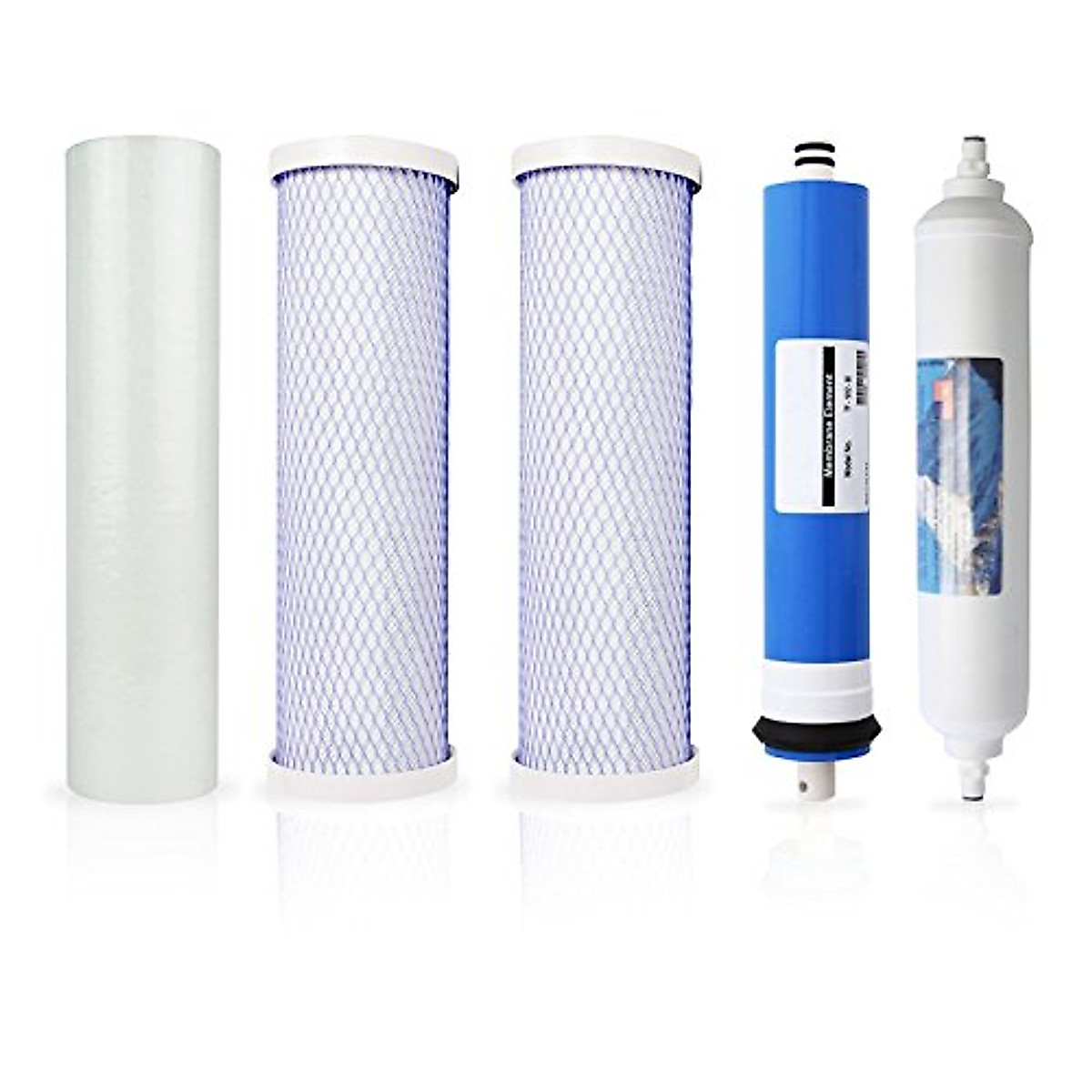CFS – 5 Pack Replacement Water Filters Cartridge Compatible with APEX RF-5050 Models – Remove Bad Taste & Odor – Whole House Replacement Water Filter Cartridge, 5 Micron, White