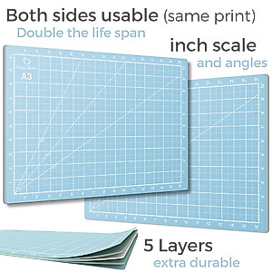 Rotary Cutter Set pink - Quilting Kit incl. 45mm Fabric Cutter, 5 Replacement Blades, A3 Cutting Mat, Acrylic Ruler and Craft Clips - Ideal for Crafting, Sewing, Patchworking, Crochet & Knitting