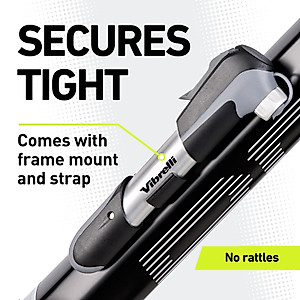 Mini Bike Pump & Glueless Puncture Repair Kit - Presta & Schrader Bicycle Pump - 120 PSI Tire Pump for Road & MTB - No Valve Changing Needed