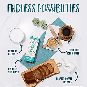 Oatsome Organic Oat Milk - Barista Blend, (Pack of 6), Dairy-Free, Gluten-Free, 202.8 Fl Oz