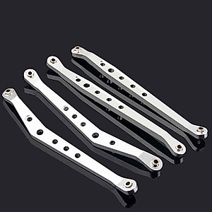 Toyoutdoorparts RC AX80083 Silver Alum Wraith Link Set for AXIAL 1:10th 4WD RR10 Bomber AX90048