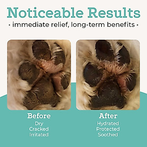 VetPro Complete Dog Paw Balm for All Dogs and Cats - Natural Protection and Paw Soother for Dry Pads and Noses - Vet Formulated Paw Butter and Dog Foot Cream - Dog Nose Balm and Dog Feet Protection