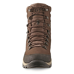 Bolderton Ridge 8” Men’s Waterproof Leather Hunting Boots Insulated, 400-gram Dark Brown 8.5D (Medium)