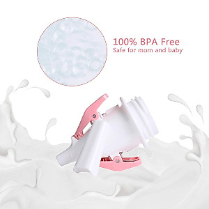 Breastmilk Storage Bag Adapters for Medela Harmony Pump, with Universal Extended Tube to Pump into All Breastmilk Storage Bags, BPA Free Material, 2 Pack