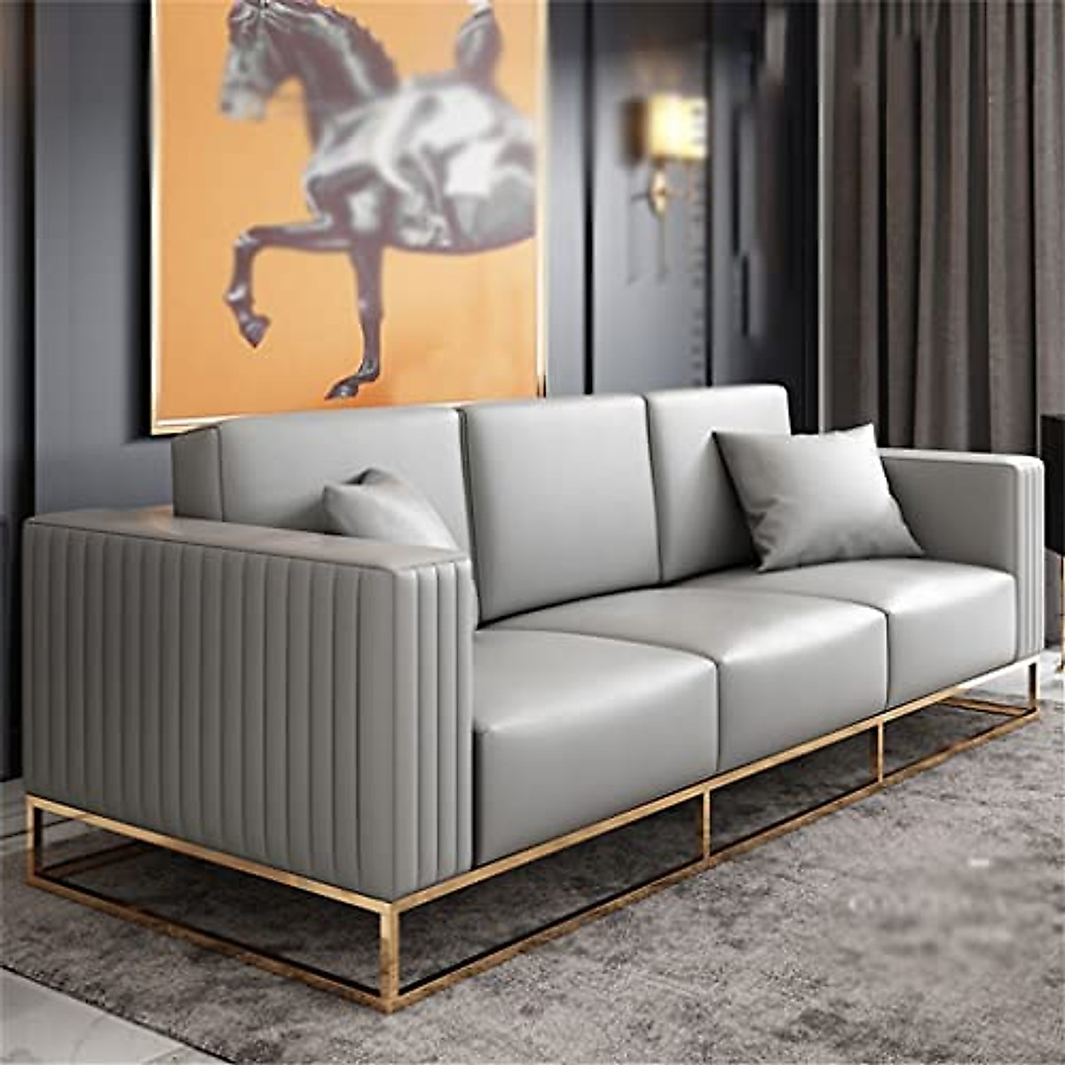 JFGJL Leisure Sofa Single Double Three Seat Lazy Sofa Hotel Bar Small Apartment Living Room Soft Armchair