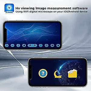 Digital Microscope USB HD Inspection Camera 50x-1000x Magnification with Stand Compatible with Samsung Galaxy, Android
