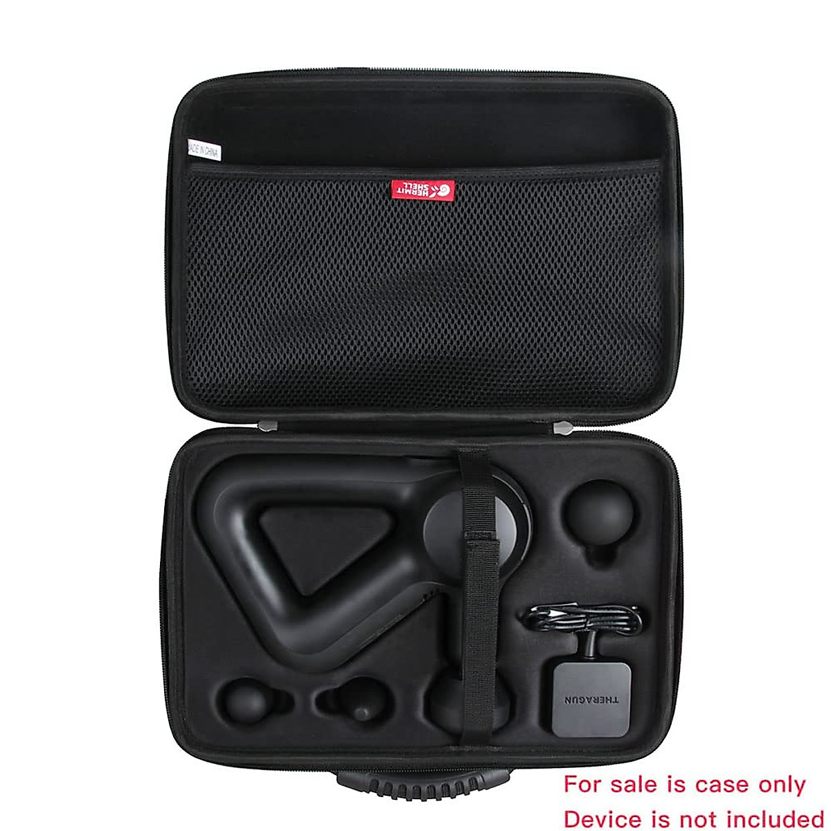 Hermitshell Travel Case for Theragun Prime - Percussive Therapy Deep Tissue Muscle Treatment Massage Gun (Black 2)