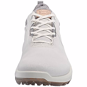 ECCO Women's Biom Hybrid 4 Gore-TEX Waterproof Golf Shoe, White/Silver Grey, 6-6.5