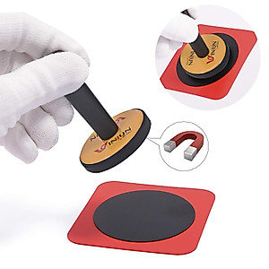 Gomake Vinyl Wrap Magnets Window Tint Magnet Holder 4 PCS Car Vinyl Wrap Magnet Holder with 4 PCS Adsorptive Patch for Car Wrapping Vinyl Wraps Tool Set, Wallpaper Film Fix Aid Tool