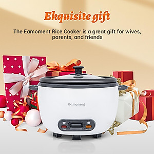 Small Rice Cooker 3 Cup White Portable Cook Rice and Automatic keep-Warm,Non Stick Pot,This Mini Rice Cooker is a Great Gift for College Students