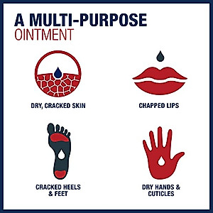 Aquaphor Healing Ointment Advanced Therapy Skin Protectant, Body Moisturizer for Dry Skin, Minor Cuts and Burns, Dry Cuticles, Cracked Heels, Hands and Lips, 3.5 Oz Jar