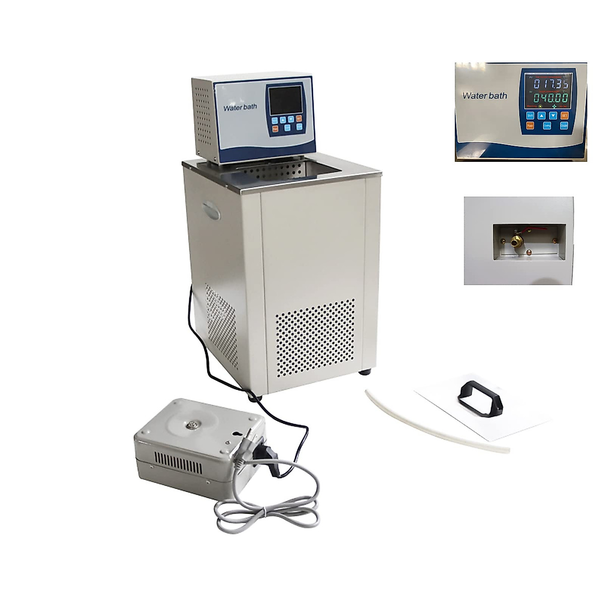 TECHTONGDA Laboratory Chiller Circulator 6L Chiller -30℃-100℃ Refrigerated Circulating Water Liquid Bath Cooling Circulator Pump Chiller Low Temperature Cooling Liquid Circulator with Transformer