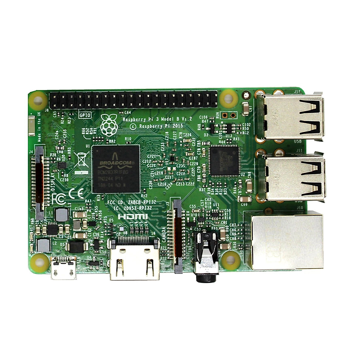 DIGISHUO Raspberry Pi 3 Model B Board 1G Ram 400MHz Wireless LAN and Bluetooth 3B+ Version (Raspberry Pi 3B Module)