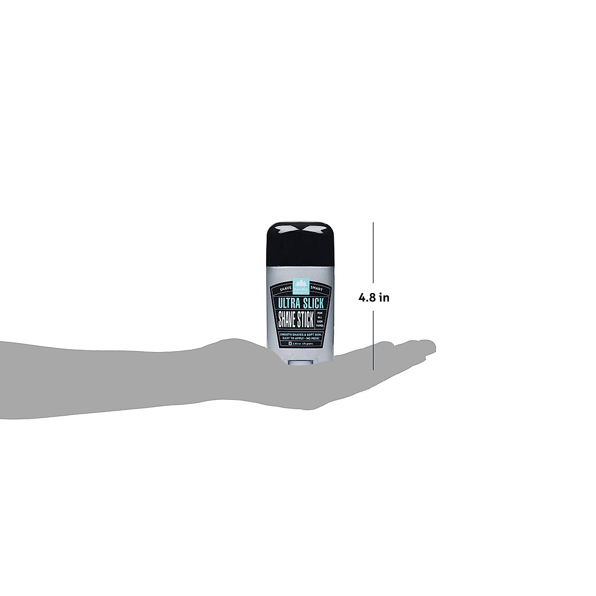 Pacific Shaving Company Ultra Slick Shave Stick - Easy Apply, No Mess, Smooth Shaves & Soft Skin, TSA Friendly, All Skin Types, With Safe and Natural Ingredients, 75 gm (2-Pack)