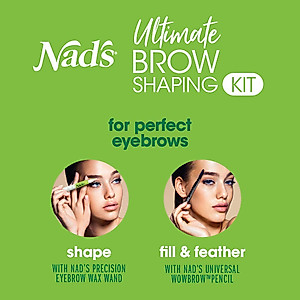 Nad's Eyebrow Shaping Kit, 18 Piece Set