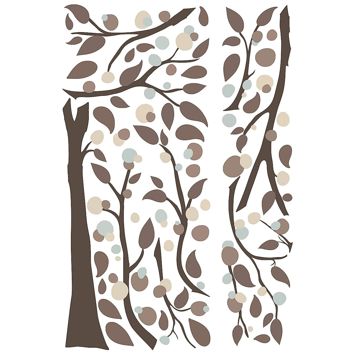 RoomMates RMK2365GM Mod Gray Tree Peel and Stick Giant Wall Decals