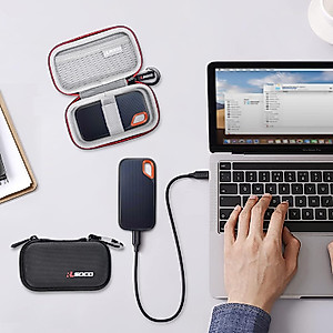 RLSOCO Case for SanDisk 1TB/2TB & 1TB/2TB/4TB/500GB Extreme & 1TB/2TB/4TB Extreme PRO & Professional 1TB/2TB/4TB PRO-G40 & Works with Crucial X8 1TB/2TB/4TB/500GB Portable SSD