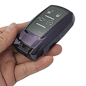 Alegender Key Fob Cover Case Remote Holder Compatible with 2019 2020 2021 Dodge RAM 1500 2500 3500 4500 5500 Limited Longhorn Pickup HD