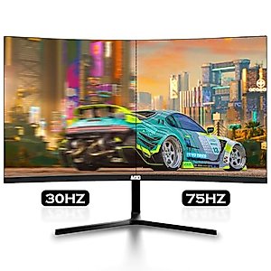 TechMagnet All in one Desktop Computer, Cheetah 6, Intel Core i5 6th Gen, 8GB DDR3, 480GB SSD, New Dual 24 inch Curved Display, Wireless Ergonomic Keyboard Mouse, Win 10 Pro (Renewed)