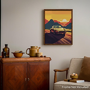 Inspirational Wall Art Co. - Innovation | 2023 Porsche 911 - Car Posters for Boys Room - Car Wall Decor - Car Room Decor - Car Posters for Men | 11x14 Inches Unframed