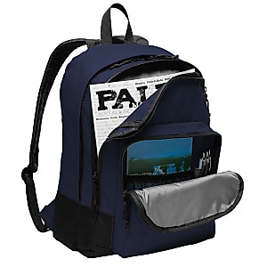 Broad Bay Classic American Flag Backpack Medium USA Flag Backpack Laptop Sleeve