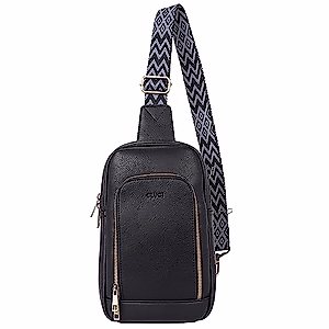 CLUCI Crossbody Bags for Women Trendy Cross Body Bag for Woman Sling Bag for Women Large Crossbody Sling Backpack Crossbody Bag for Travel Hiking Black