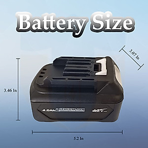Replacement for Makita Battery 2XBL1041B with Charger DC10WD Compatible with Makita BL1015 BL1016 BL1020B BL1021B BL1040B 10.8V~12V Max 4000mah Li-ion CXT Battery 197394-3 197402-0 197393-5 197396-9