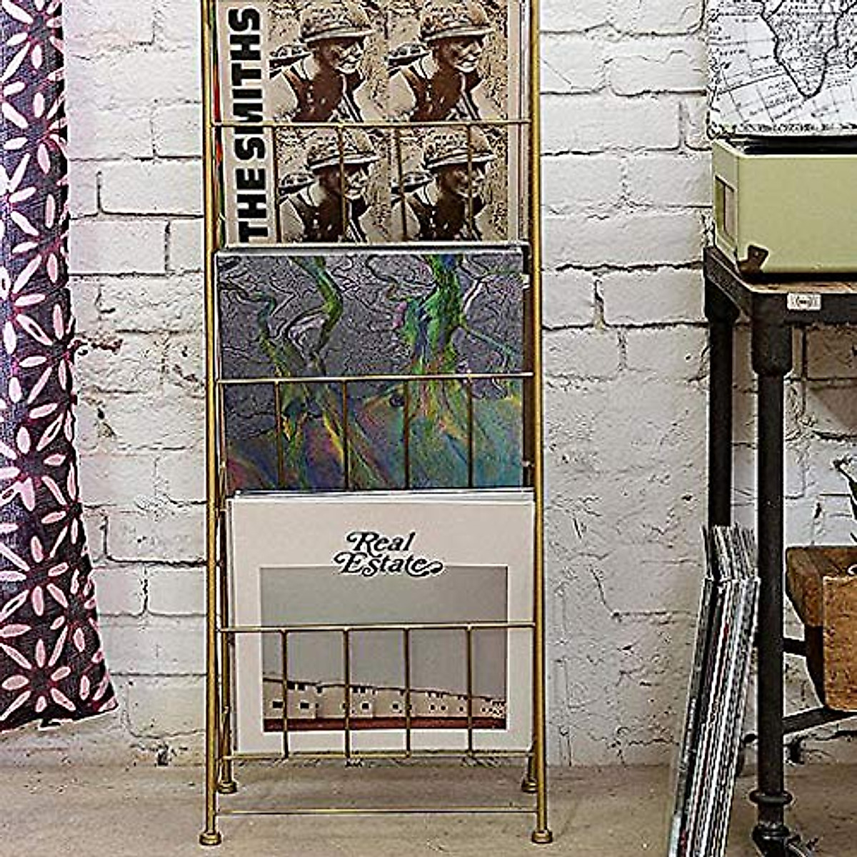 Li Wei Shop Magazine Rack/Newspaper Rack Metal Floor Magazine Storage Rack Magazine Publicity Newspaper and Magazine Display Rack Home Storage Bookshelf Living Room Book Sorting Basket