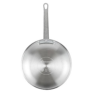 Restaurantware Met Lux 9 Inch Fry Pans, Set Of 6 No-Stick Frying Pans - Induction-Ready, Triple-Riveted, Black Aluminum Cooking Skillets, Durable, For Searing, Sautéing, And Browning Food