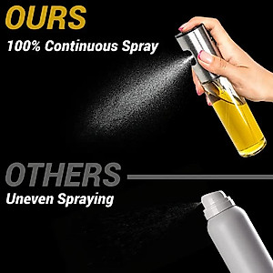 Olive oil spray Bottle, Oil Mister,100ml Spray Bottle, Olive Oil Spray for Salad, BBQ, Kitchen Baking, Roasting