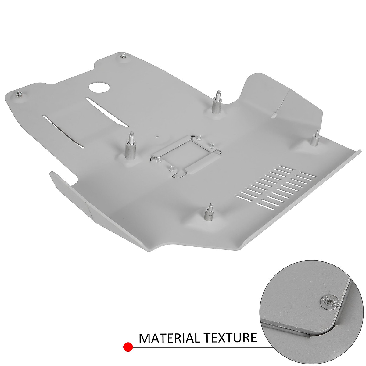 KUAFU Front Skid Plate Compatible with 2016-2023 Toyota Tacoma Off-Road TRD PRO Sport SR5 Replacement for PTR60-35190 PTR60-35160 Protection Aluminum