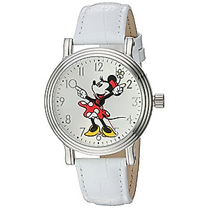 Disney Minnie Mouse Adult Vintage Articulating Hands Analog Quartz Watch