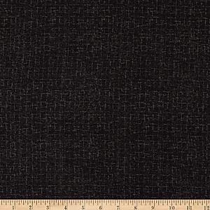 Maywood Studio Woolies Flannel Crosshatch Charcoal, Fabric by the Yard