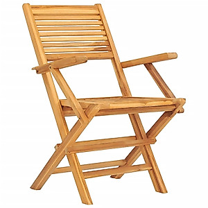 vidaXL 5-Piece Patio Dining Set - Solid Teak Wood - Foldable - Octagon-Shaped - Scandinavian Style - for Garden/Patio/Outdoor Use - Brown