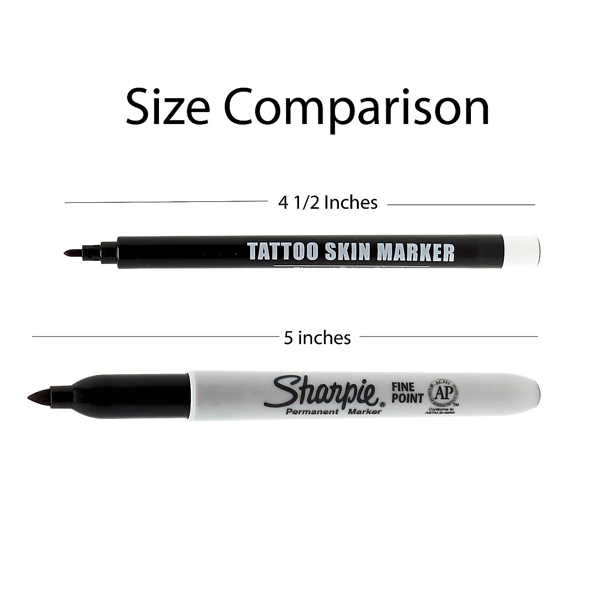 ELEMENT TATTOO SUPPLY - Purple Bold Tip Tattoo Stencil Skin Marker Pen Thin Line Disposable Dot Lines Microblading Body Piercing 5 Markers