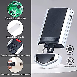 Keymall Keyless Entry Remote Key Fob Replacement for Acura RDX 2013 2014 2015 FCC ID:KR5434760 P/N:72147-TX4-A41 3 Buttons