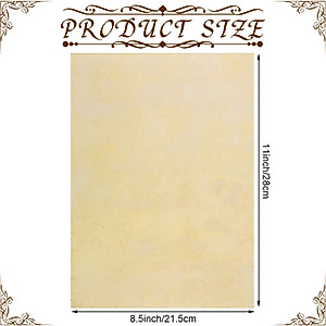 Fainne 300 Sheet Vintage Parchment Paper 8.5 x 11 Inch Certificate Paper Textured Old Paper Double Side Printing Parchment Paper for Certificates Scrapbooking Invitations Crafts
