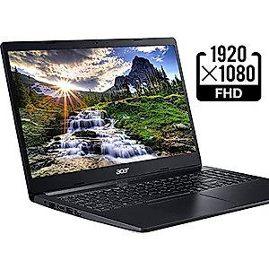 Acer Aspire 1 A115-31-C2Y3, 15.6" Full HD Display, Intel Celeron N4020, 4GB DDR4, 64GB eMMC, 802.11ac Wi-Fi 5, Up to 10-Hours of Battery Life, Microsoft 365 Personal, Windows 10 in S mode, Black
